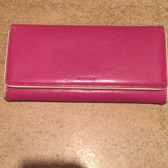 Coach | Bags | Pink Coach Wallet Great For Spring | Poshmark